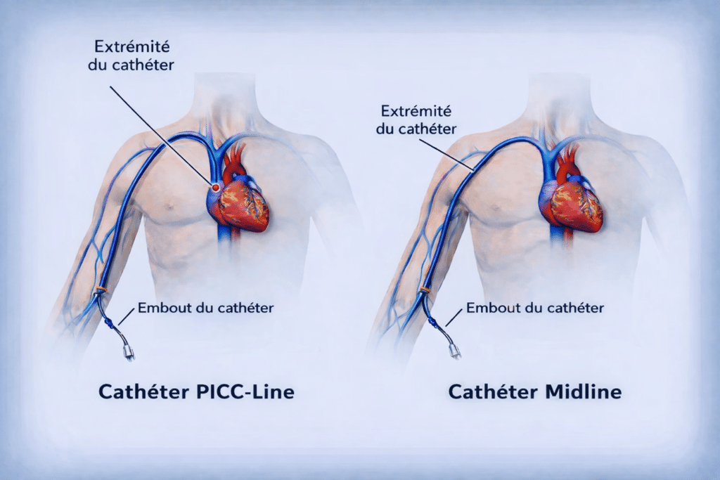 PICC-Line et Mid-line : quelles différences en pratique